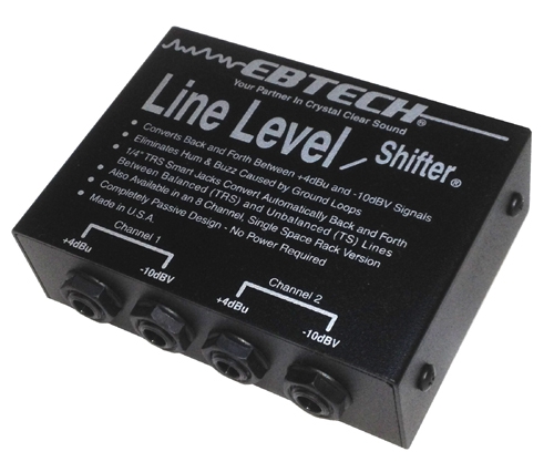 Morley EBTECH Hum Line Level Shifter 2 channel Box